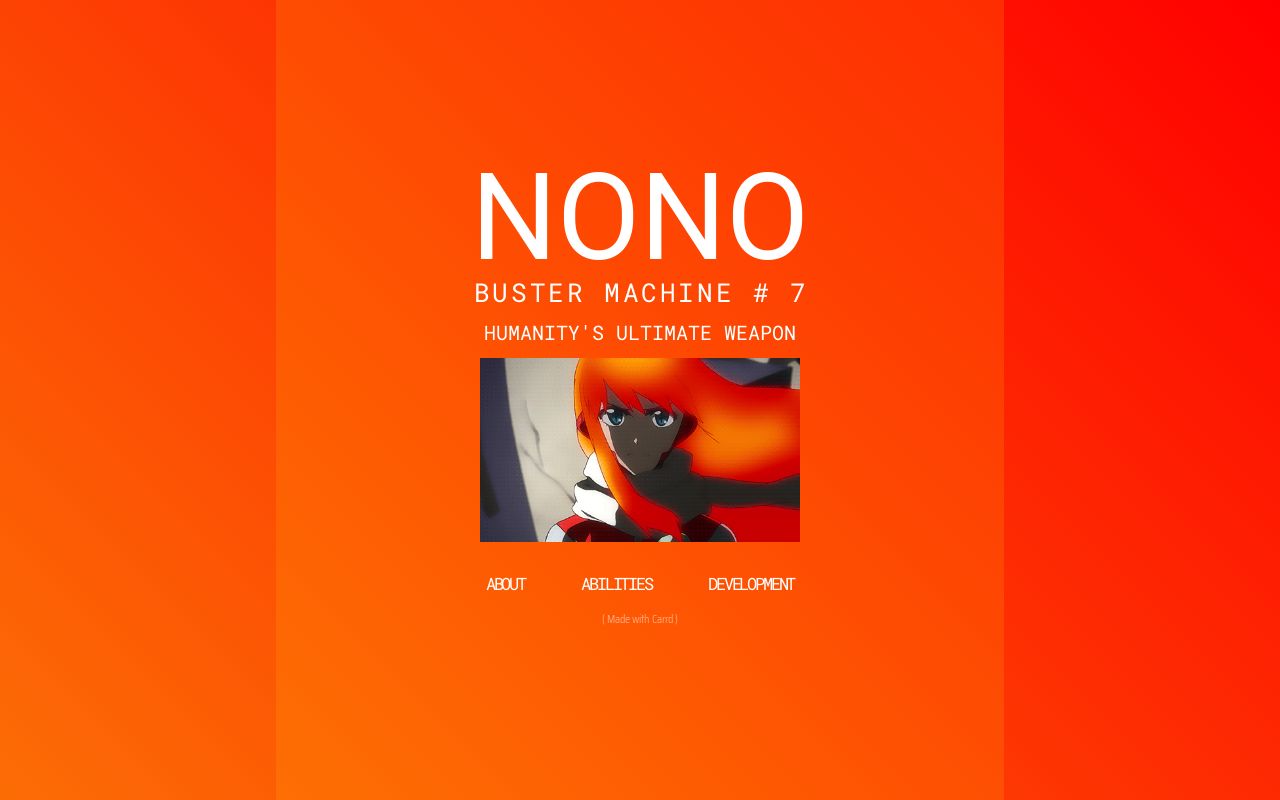 BUSTER MACHINE NUMBER 7